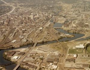 City of Spokane Looking West, 1971